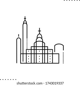 Tower Royal Fortress Front View Stock Vector (Royalty Free) 1711277857