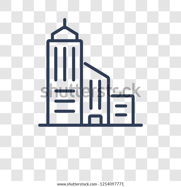 Skyscrapper Icon Trendy Skyscrapper Logo Concept Stock Vector (Royalty ...