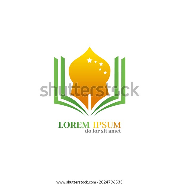 Slamic Mosque Logo Isolated On White Stock Vector (Royalty Free ...