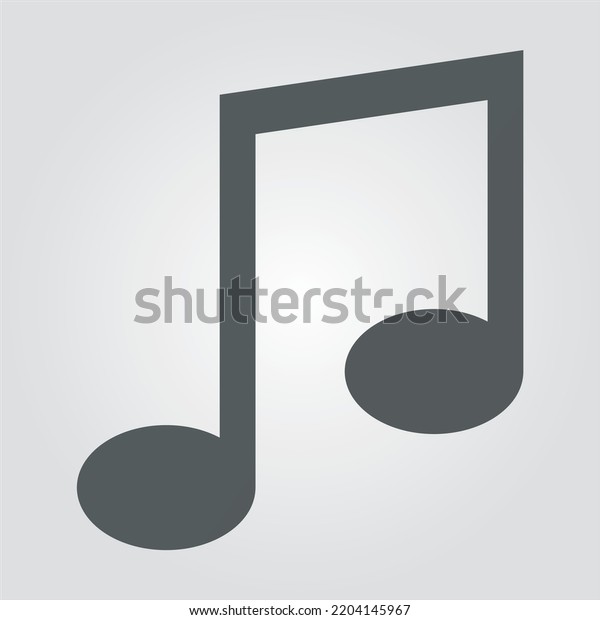 Slanted Beamed Eight Note Music Stock Vector (Royalty Free) 2204145967 ...