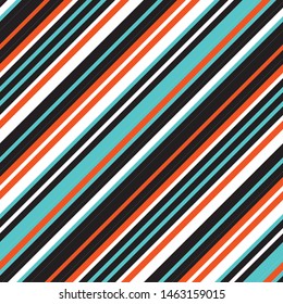 Slanting Color Stripes Seamless Pattern Vector Stock Vector (Royalty ...