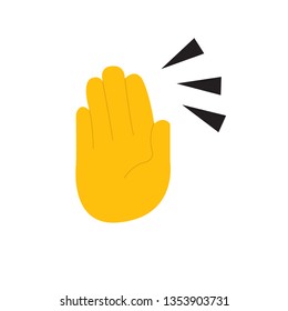 Slap Face High Five Hand Emoji: Vector có sẵn (miễn phí bản quyền ...
