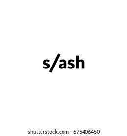 Slash Letter Logo Stock Vector (Royalty Free) 675406450 | Shutterstock
