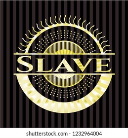 Slave Gold Shiny Emblem Stock Vector (Royalty Free) 1232964004 ...