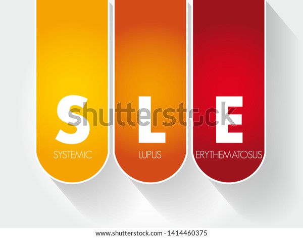 Sle Systemic Lupus Erythematosus Acronym Medical Stock Vector (Royalty ...