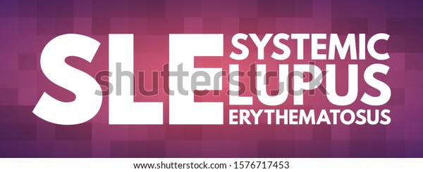 Sle Systemic Lupus Erythematosus Acronym Medical Stock Vector (Royalty ...