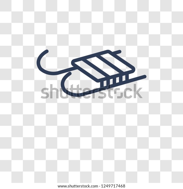 Sled Icon Trendy Sled Logo Concept Stock Vector (Royalty Free ...