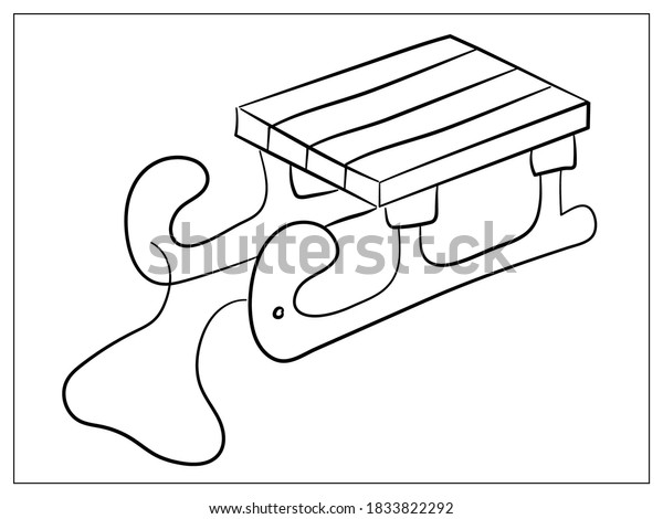Sled Icon Trendy Sled Logo Concept Stock Vector (Royalty Free ...