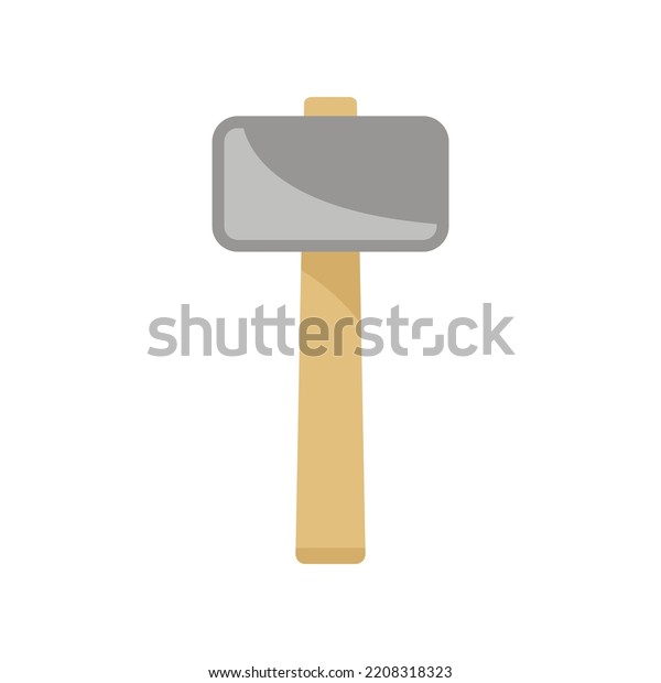 Sledge Hammer Icon Flat Illustration Sledge Stock Vector (Royalty Free) 2208318323 | Shutterstock