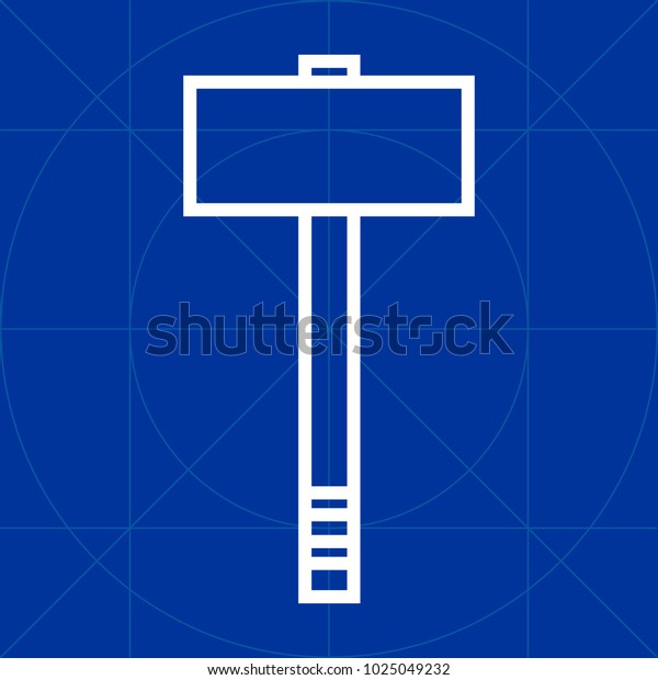 Sledgehammer Simple Outline Line Icon Stock Vector (Royalty Free) 1025049232 | Shutterstock