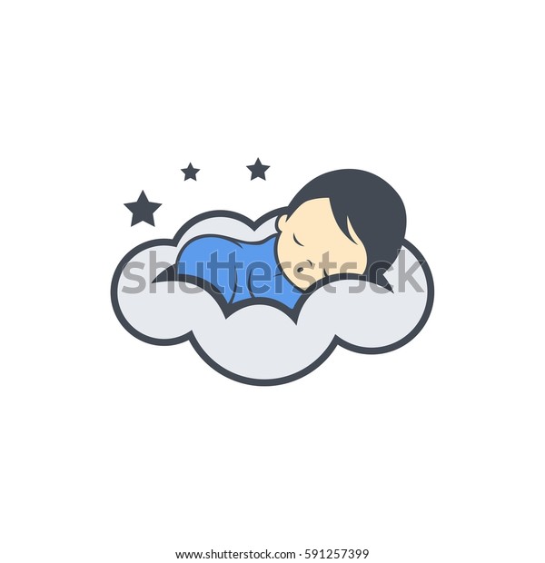 Sleep Baby Logo Vector Stock Vector (Royalty Free) 591257399
