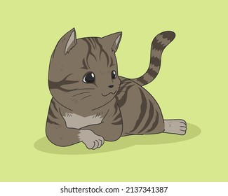 Sleep Cat Cartoon Vector Illustration: เวกเตอร์สต็อก (ปลอดค่าลิขสิทธิ์ ...