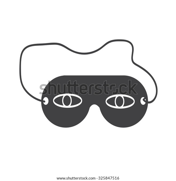 Sleep Eye Mask Icon Stock Vector (Royalty Free) 325847516 | Shutterstock