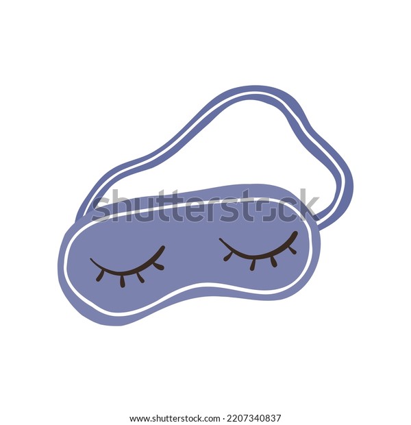 Sleep Eye Mask Self Care Illustration Stock Vector (Royalty Free ...