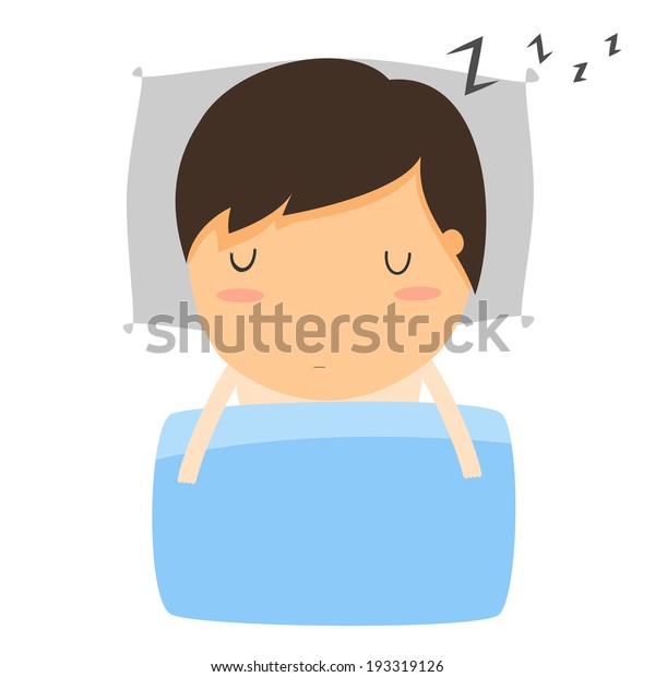 Sleep Kids Sleeping Cartoon Vector Illustration 스톡 벡터(로열티 프리) 193319126 ...