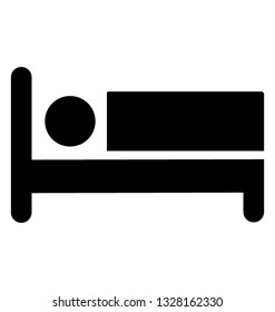 Sleep Pictogram Resting Concept Stock Vector (Royalty Free) 1328162330