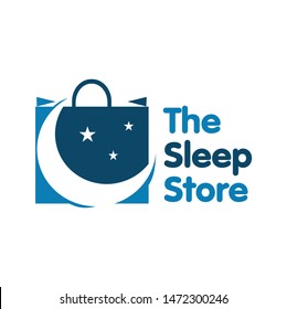 Vektor Stok Sleep Shop Logo Design Template (Tanpa Royalti) 1472300246 ...