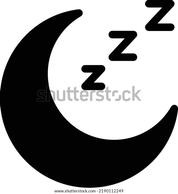 Vektor Stok Sleep Vector Illustration On Transparent Background (Tanpa ...