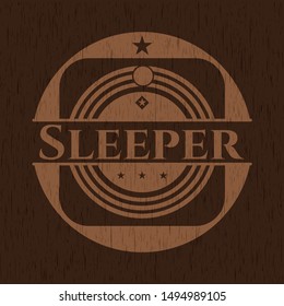 Sleeper Wood Emblem Vector Illustration Stock Vector (Royalty Free ...