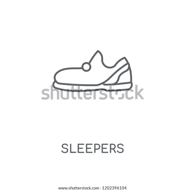 Sleepers Linear Icon Sleepers Concept Stroke Stock Vector (Royalty Free ...