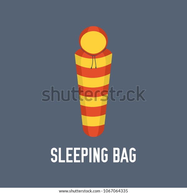 Sleeping Bag Art Icon Sleeping Bag Stock Vector (Royalty Free ...
