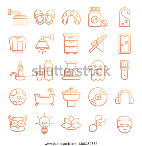 Sleeping Icons Pack Isolated Sleeping Symbols Stock Vector (Royalty Free) 1308352852 | Shutterstock