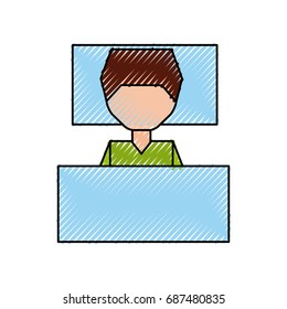 Sleeping Man Avatar Icon Stock Vector (Royalty Free) 687480835 ...