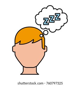 Sleeping Man Avatar Icon Stock Vector (Royalty Free) 760797325 ...