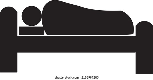 Sleeping Sign Vector Black Color Stock Vector (Royalty Free) 2186997283 ...