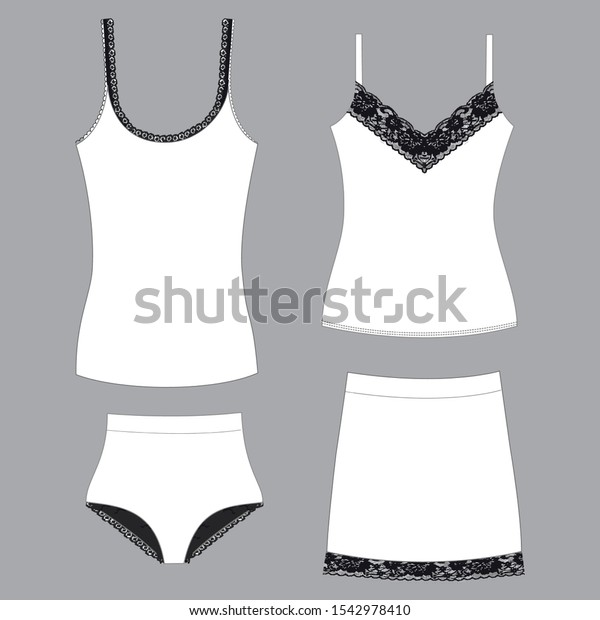 Sleepwear Vector Isolated Template Illustration Stock Vector (Royalty ...
