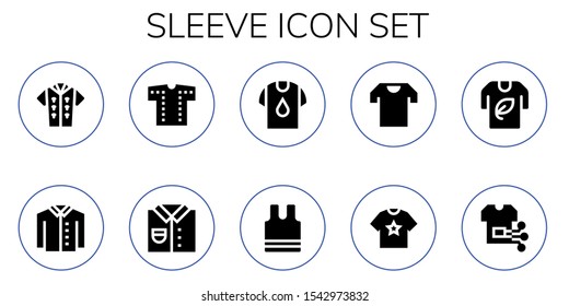 Sleeve Icon Set 10 Filled Sleeve Stock Vector (Royalty Free) 1542973832 ...
