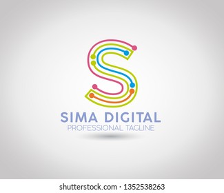 Sletter Digital Logo Stock Vector (Royalty Free) 1352538263 | Shutterstock
