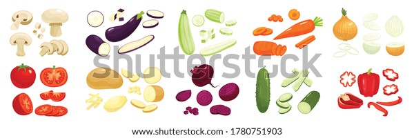 78,199 Vegetable Cut Stock Vectors, Images & Vector Art | Shutterstock