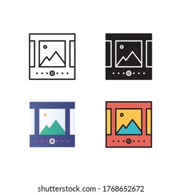 Slide Show Icon Vector Illustration Different Stock Vector (Royalty ...