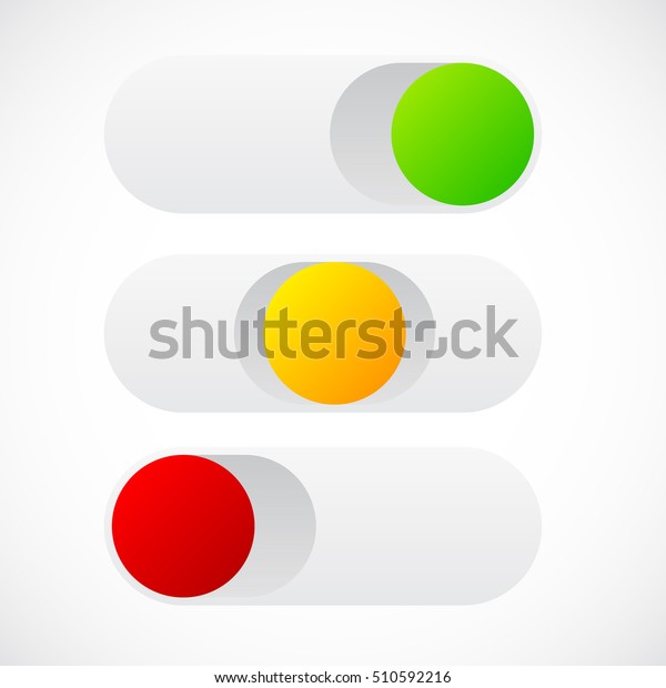 Slider Button Template On Off Standby: vector de stock (libre de ...