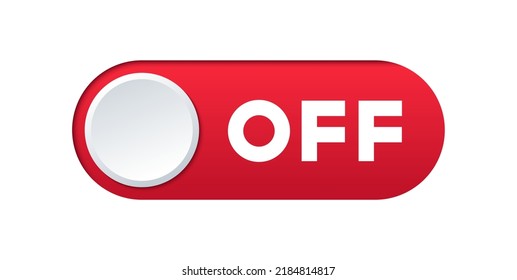 Slider Toggle Switch Off Button Realistic Stock Vector (Royalty Free ... Slider Toggle Switch Off Button Realistic Stock Vector (Royalty Free ...