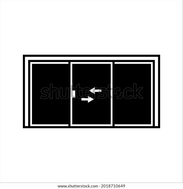 Sliding Door Icon Vector Sliding Door Stock Vector (Royalty Free ...
