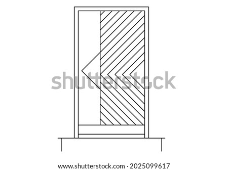 Sliding Door Plan Drawing | Free download on ClipArtMag