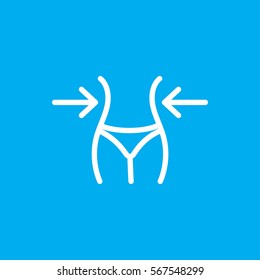 Slim Icon Simple Outline Slim Vector Stock Vector (Royalty Free) 591121169
