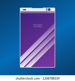 Slim Smart Phone Vector Flat Design Stock Vector (Royalty Free ...