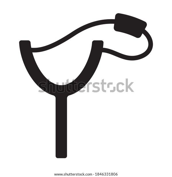 Slingshot Sling Shot Weapon Flat Vector Stock Vector (Royalty Free ...