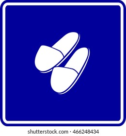 Slippers Sign Stock Vector (Royalty Free) 466248434