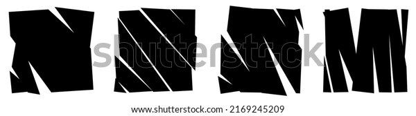 Slit Slash Fracture Texture Effect Element Stock Vector (Royalty Free ...