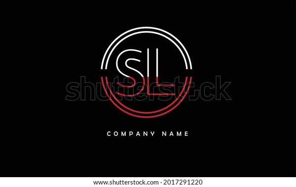 Slls Alphabets Letters Logo Monogram Stock Vector (Royalty Free ...