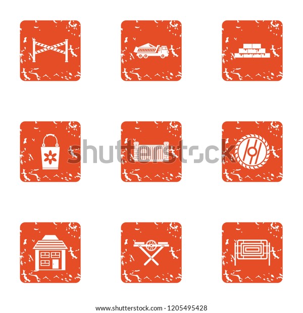 Slog Icons Set Grunge Set 9 Stock Vector (Royalty Free) 1205495428 ...