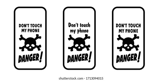 75 Don't touch my phone Images, Stock Photos & Vectors | Shutterstock