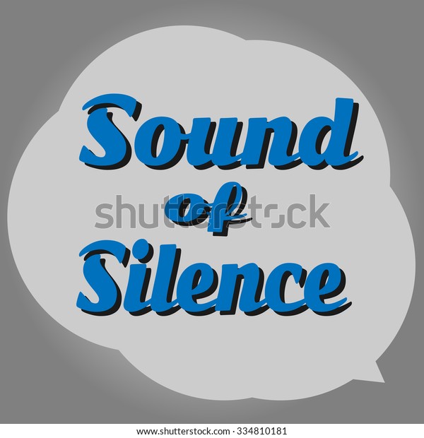 Vektor Stok Slogan Sound Silence Vector Illustration Typography (Tanpa ...