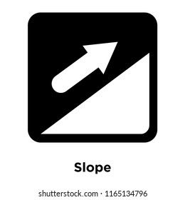 Slope Icon Vector Isolated On White Stock Vector (Royalty Free ...