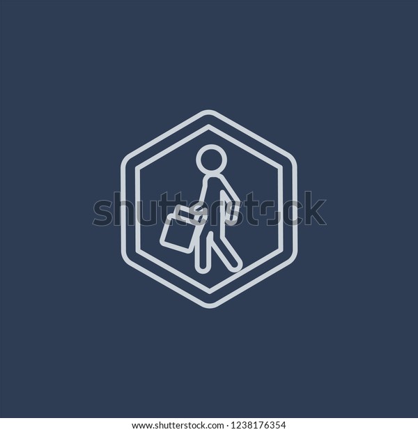Slope Sign Icon Trendy Flat Vector Stock Vector (Royalty Free ...