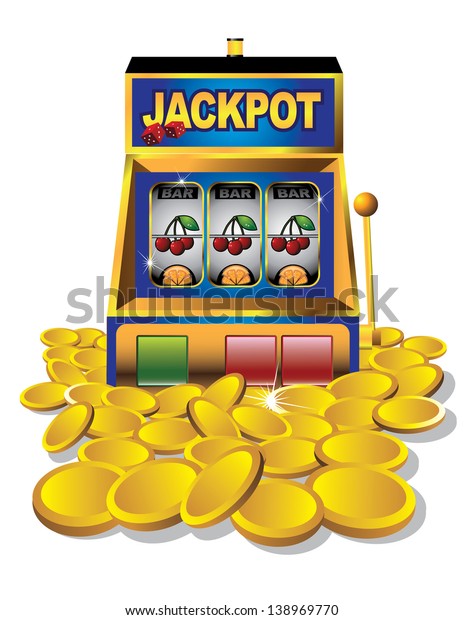 Slot Machine Gold Coins Eps 10 Stock Vector (Royalty Free) 138969770